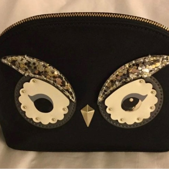 kate spade | Bags | Kate Spade Star Bright Owl Marcy Makeup Bag In ...